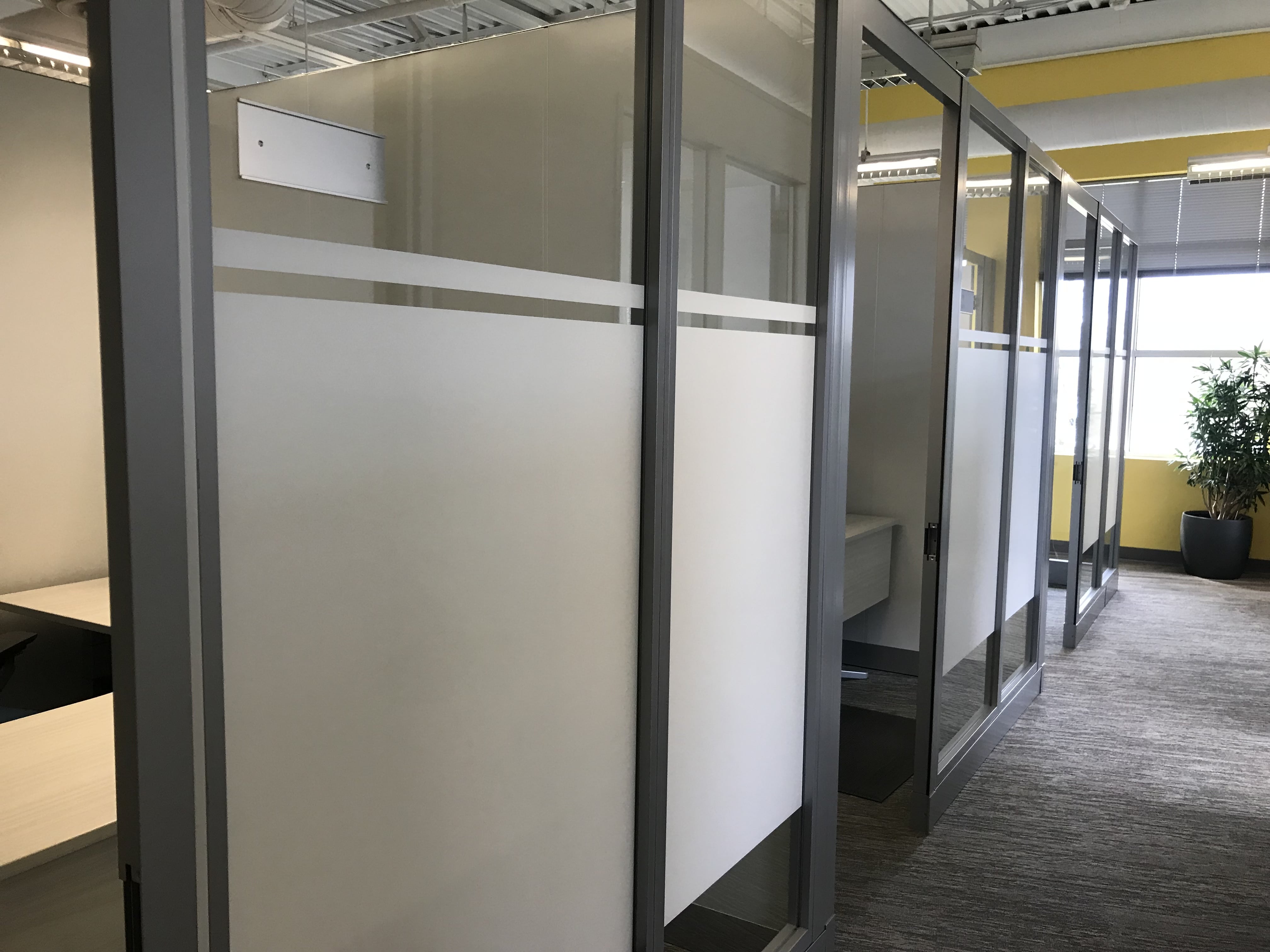 Custom Corporate Window Frosting Designs in Indianapolis